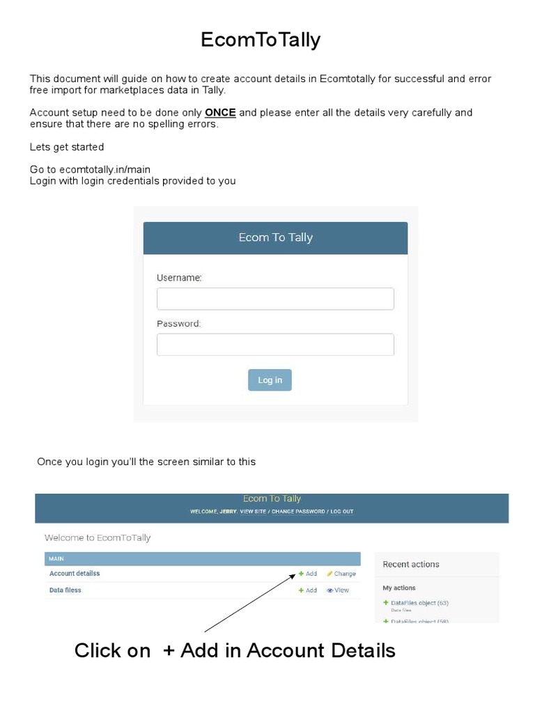 Ecomtotally Account Setup Steps | PDF | Computing