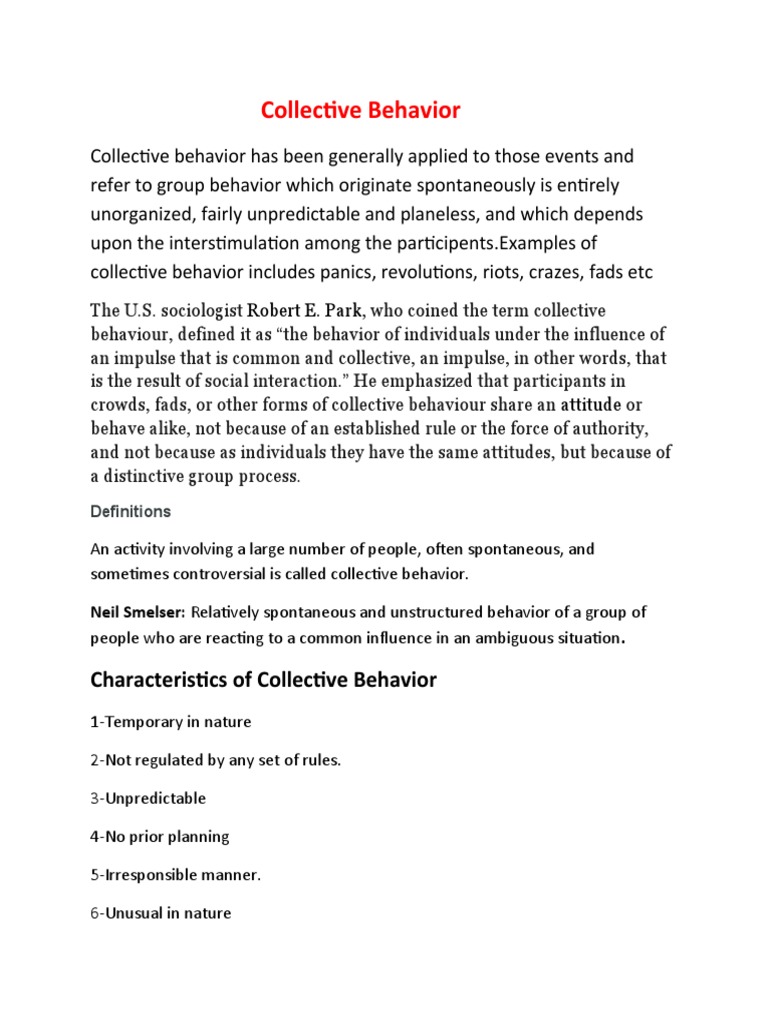 Understanding Collective Behavior Dynamics | PDF | Politics | Science ...