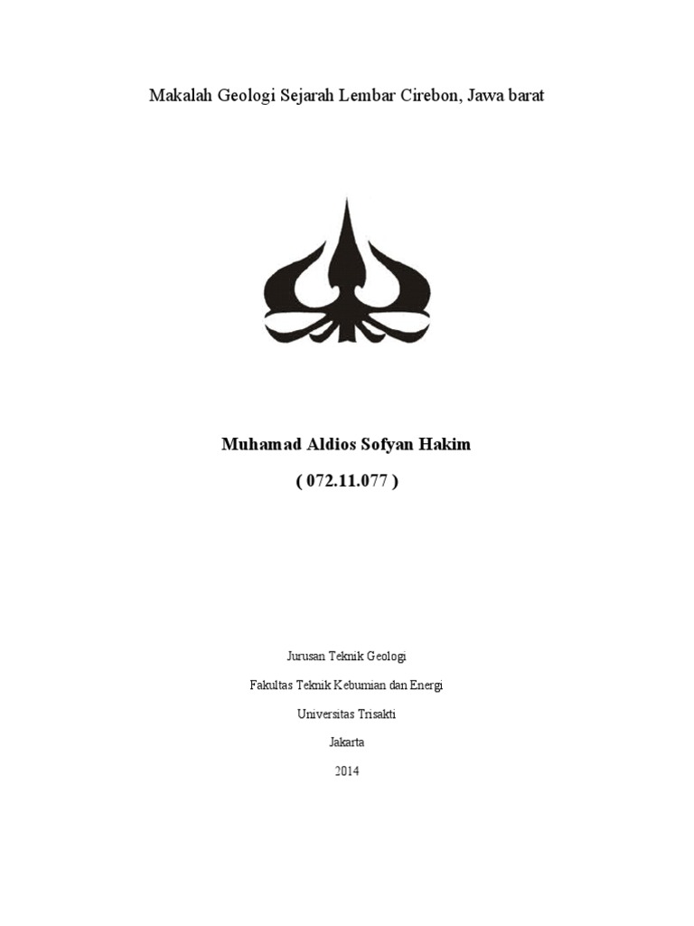 Makalah Peta Lembar Cirebon - Muhamad Aldios Sofyan Hakim | PDF