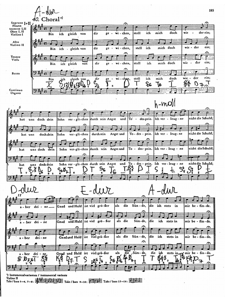 Bach Choral 40 | PDF