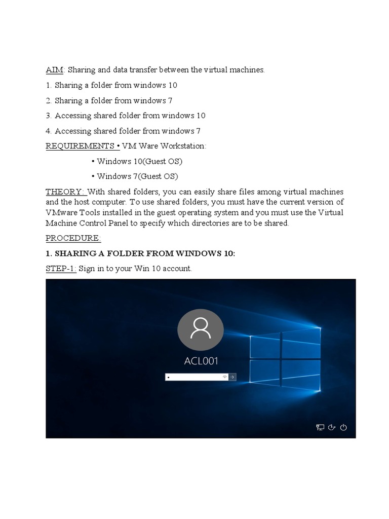 VM Folder Sharing: Win 10 & 7 Guide | PDF