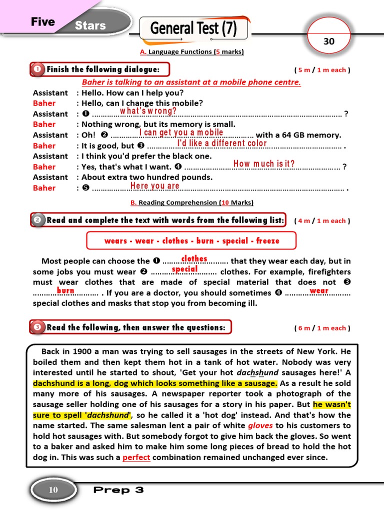 Exercises For Preparatory Students Download Free Pdf Hot Dog