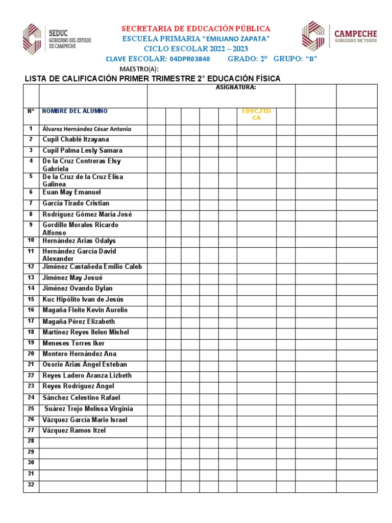 Lista de Entrega de Libros 2°a | PDF