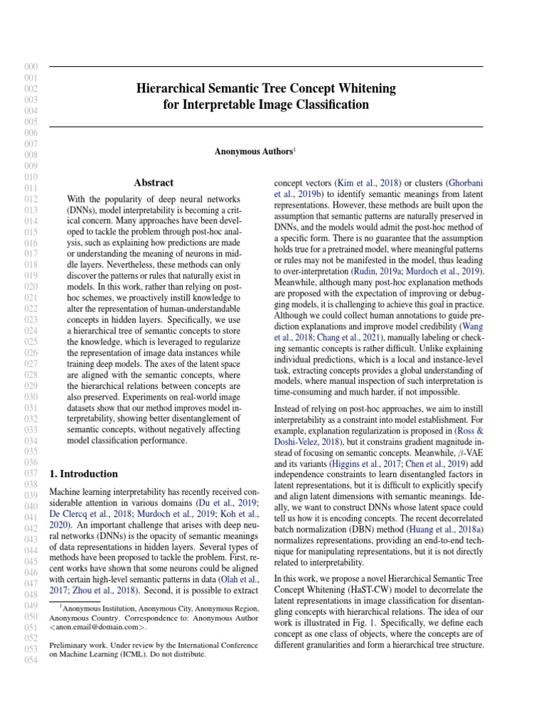 Hierarchical Semantic Tree Concept Whitening For Image Understanding (1) - Updated | PDF | Deep ...