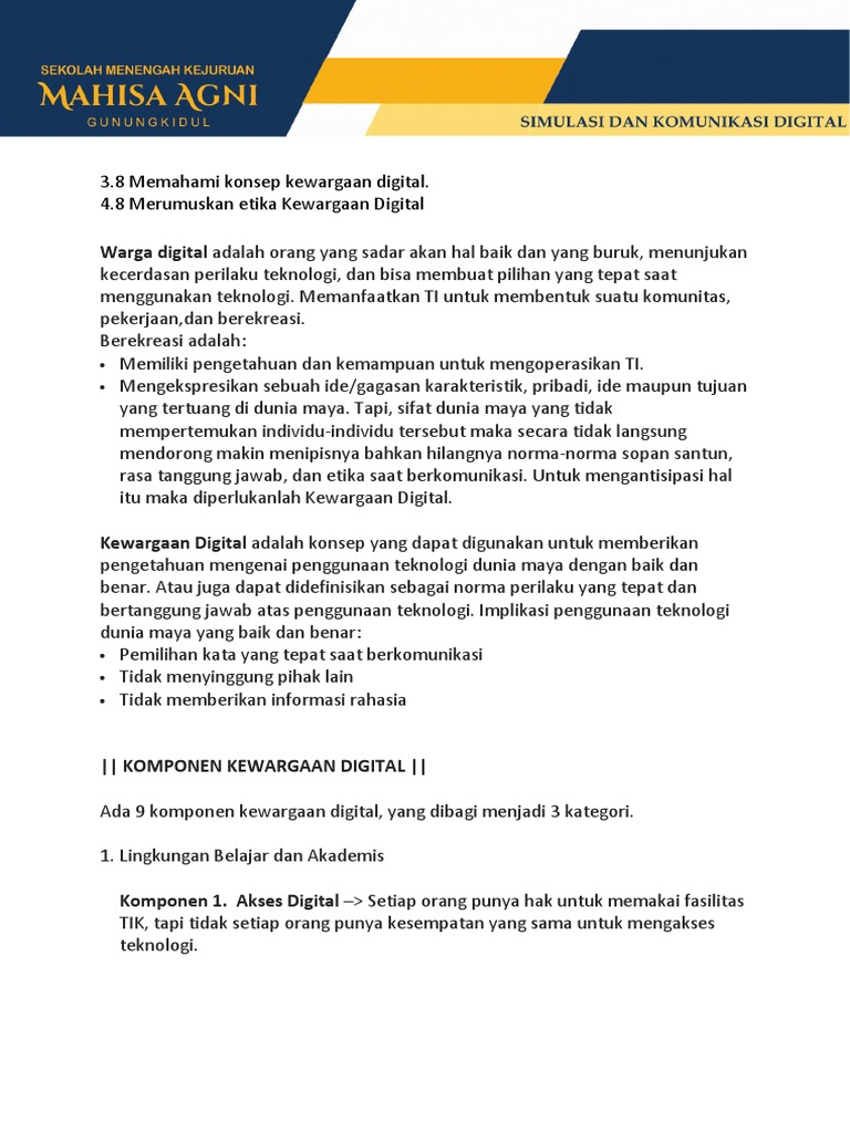 Materi 8 Simdig | PDF