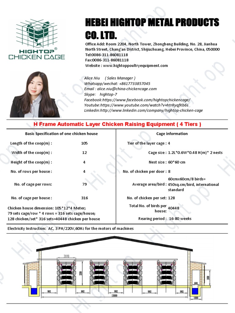 105x12x4m Building Quotation For 40k Chicken From Alice Hightop | PDF ...