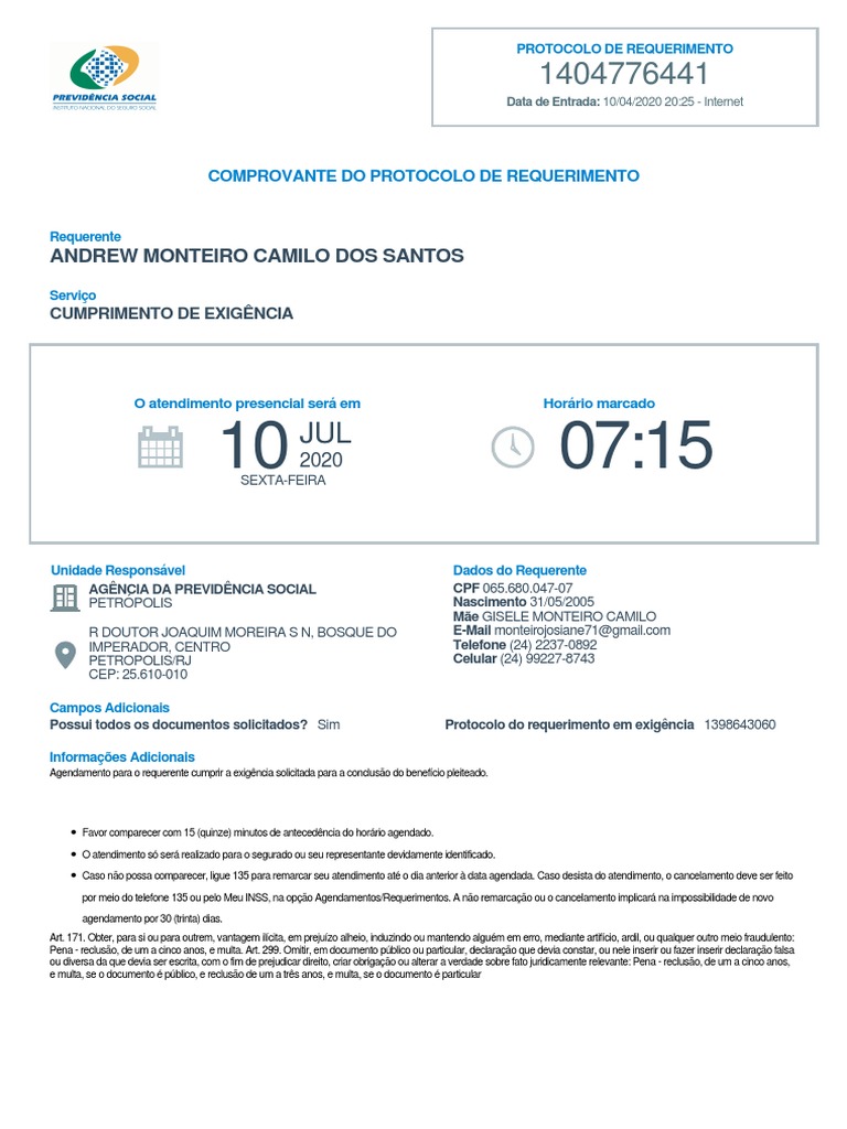Comprovante | PDF