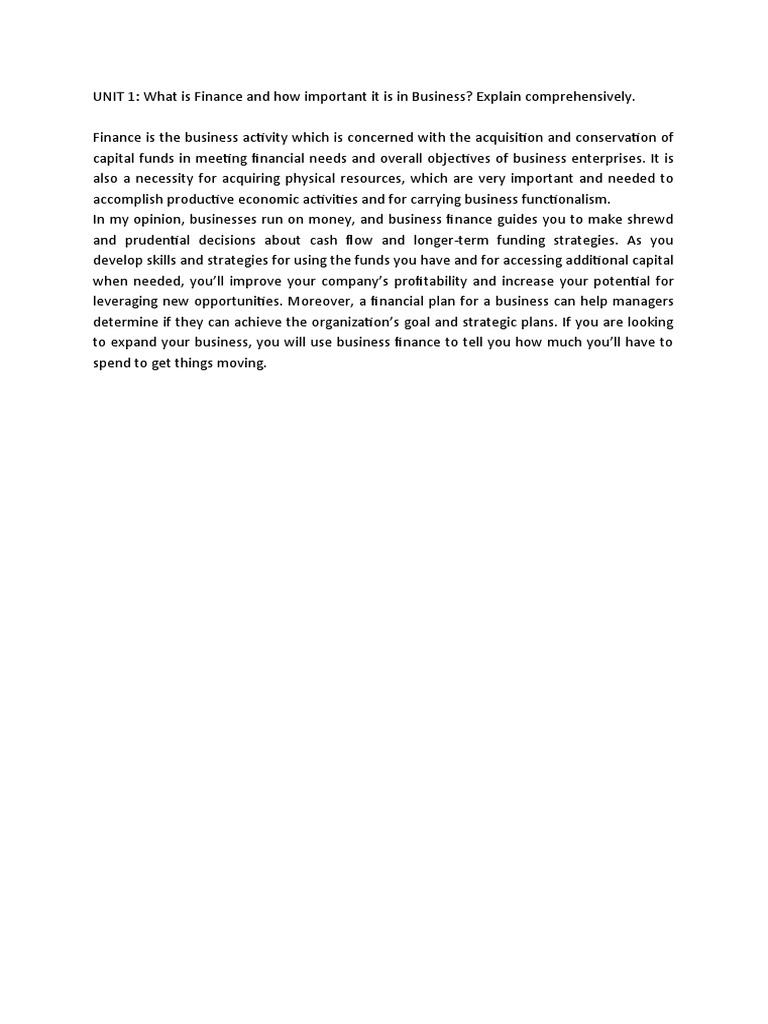 SP6 Uni1 | PDF | Business | Finance & Money Management