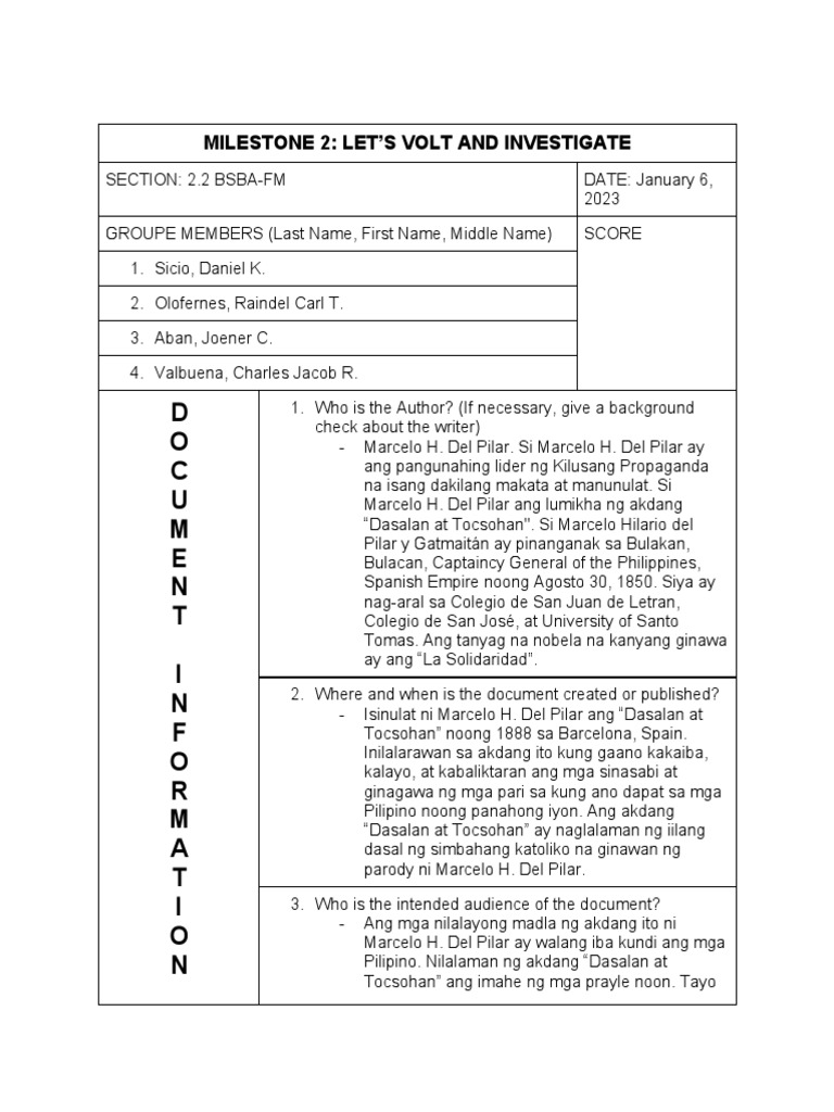 Milestone 2 Lets Volt and Investigate Sicio Olofernes Aban Valbuena | PDF