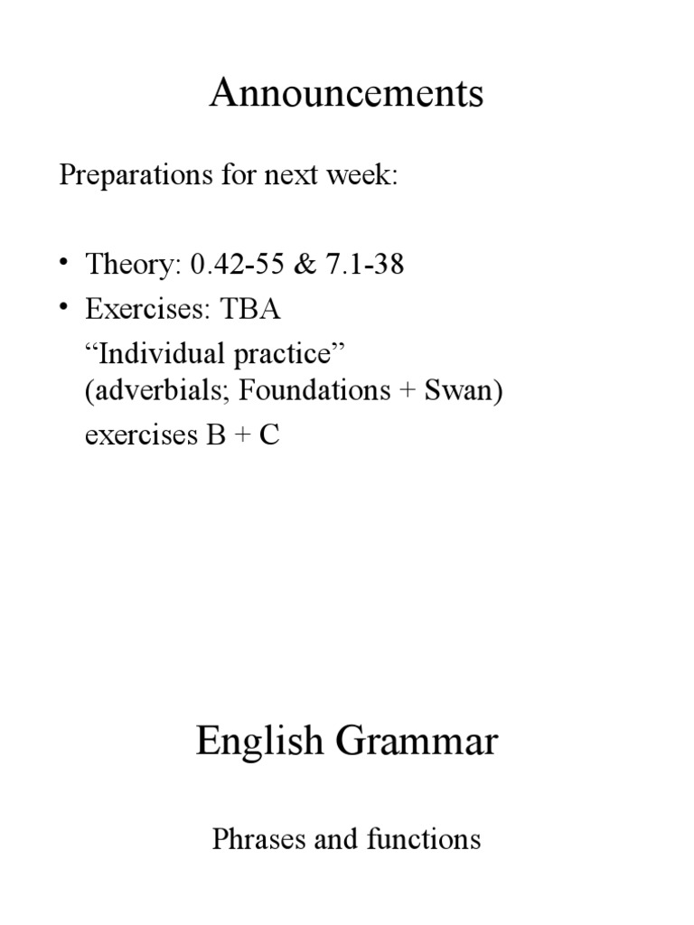 English Grammar Course 1,2,3 Introduction | PDF | Syntax | Adverb