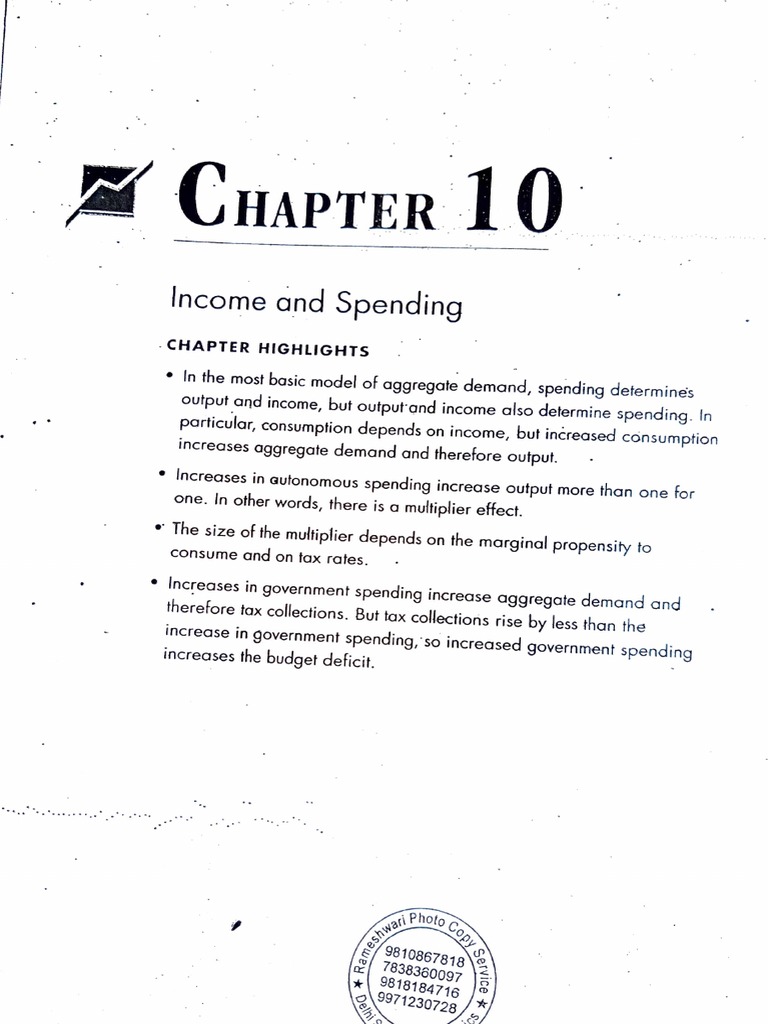Income and Spending Determines Output | PDF | Supply And Demand | Output (Economics)