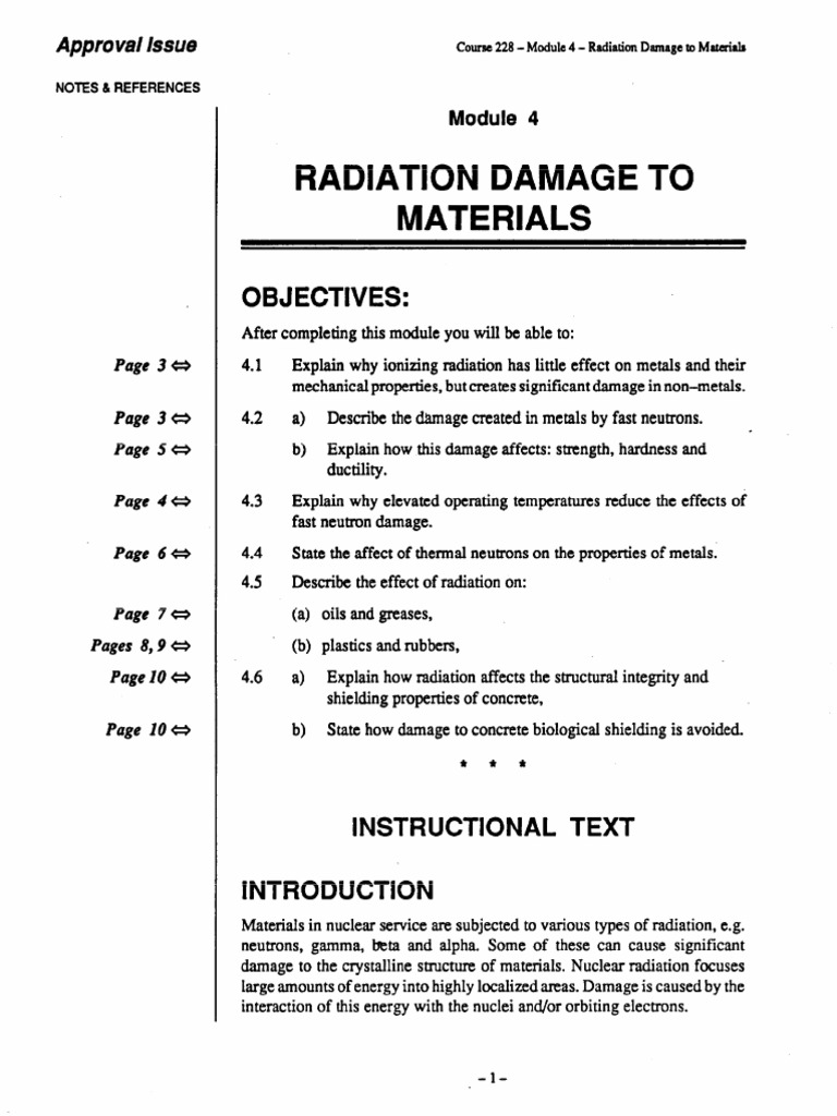Radiation Damage To Materials 20040904 | PDF | Chemical Bond | Neutron