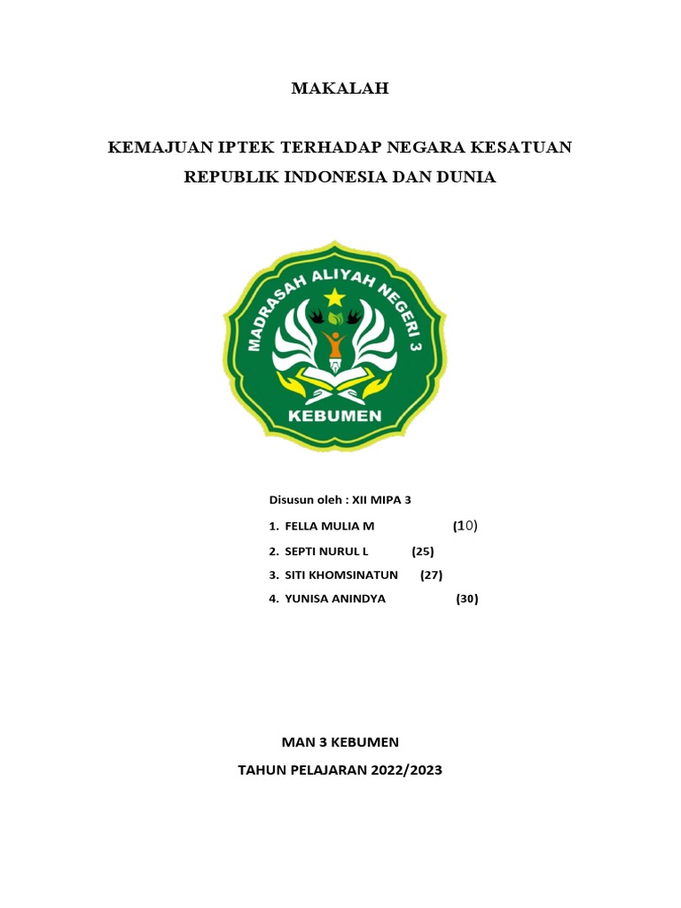 Tugas PKN, Iptek | PDF | Ilmu Sosial