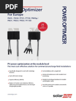 SolarEdge S1000/S1200 Optimizer Guide | PDF | Photovoltaics | Solar Panel