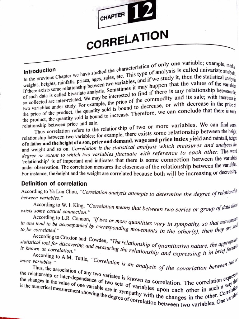 CORRELATION | PDF | Scatter Plot | Statistics