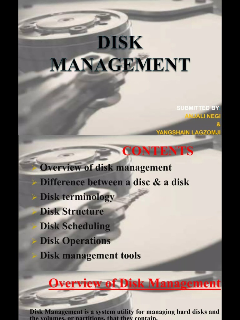 Disk Management 11 | PDF