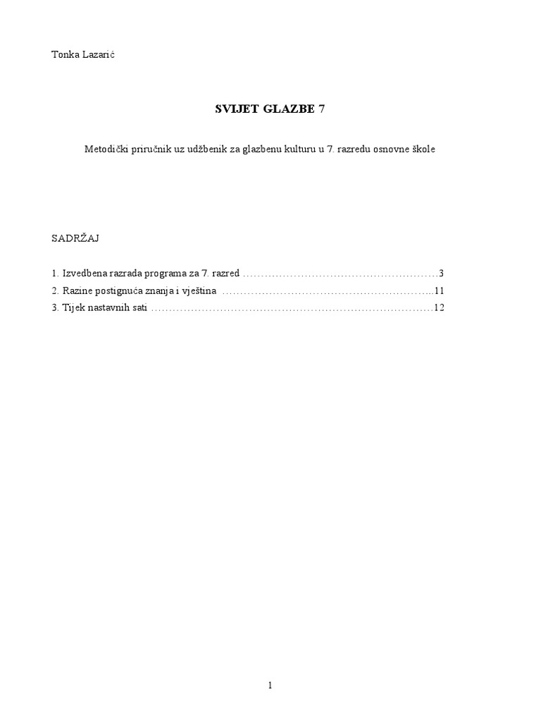 Glazbeni 7 MP 2100 | PDF