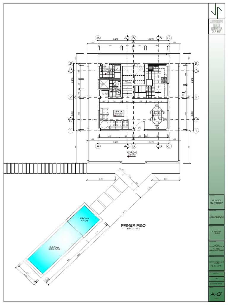 CHALET Arquitectura-A-01 | PDF