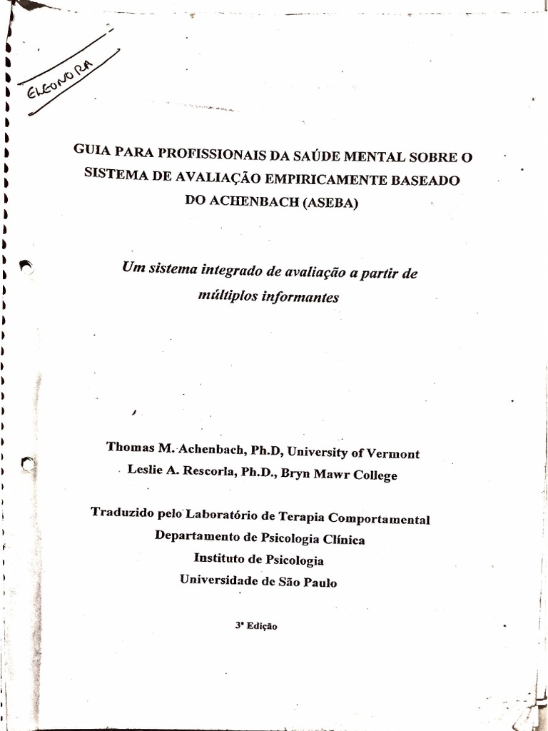 Guia Sistema ASEBA | PDF