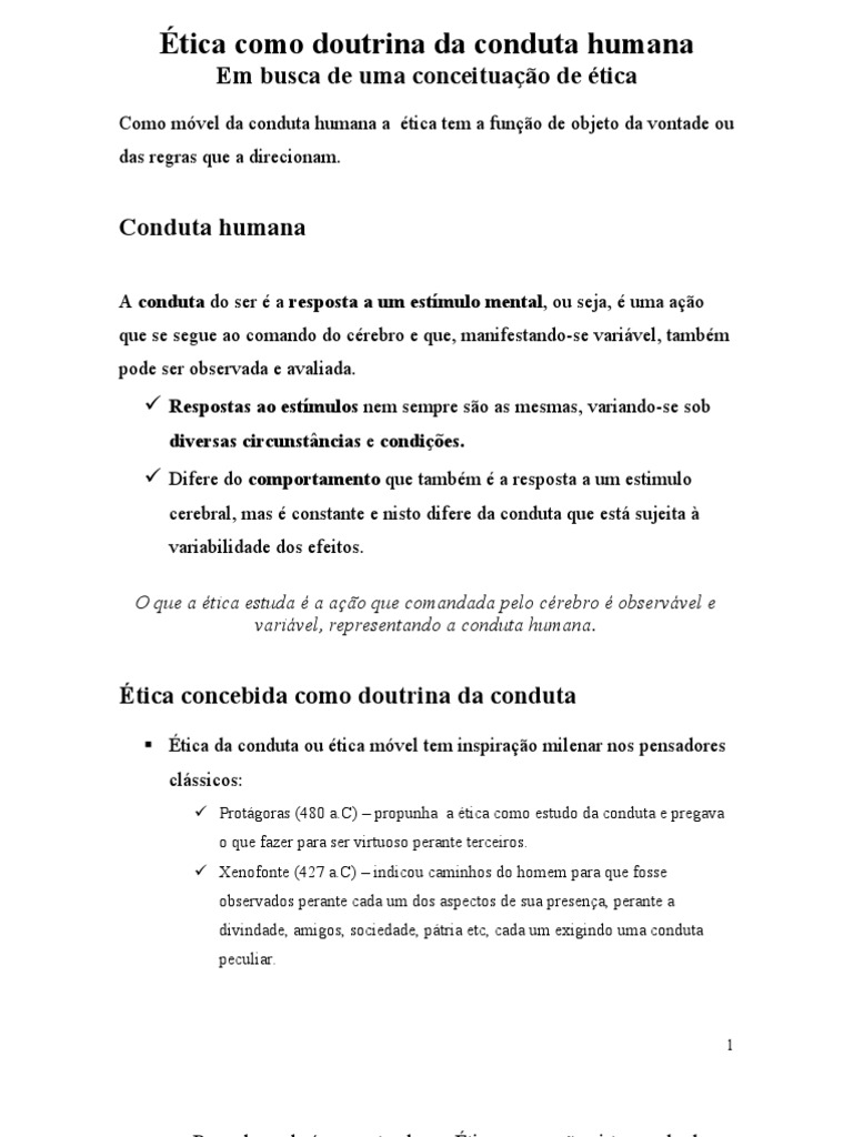 Ética e Conduta Humana: Uma Análise | PDF | Baruch Spinoza | Liberdade