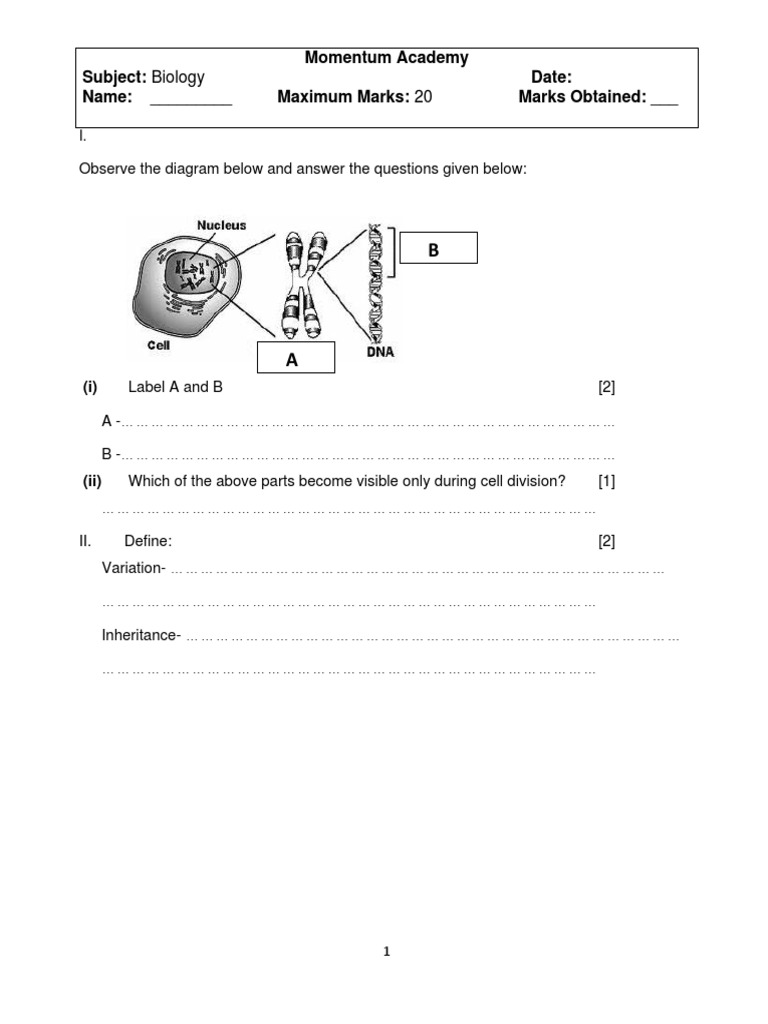 8th Online Variation and Inheritance | PDF | Biology | Genetics