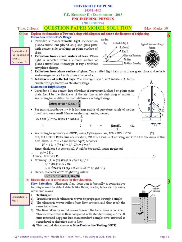 SPPU PHYSICS QP Solution 2012-13 sem-II | PDF | Superconductivity ...