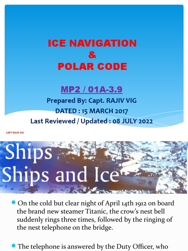 01a-3.9 - Ice Navigation & Polar Code | PDF