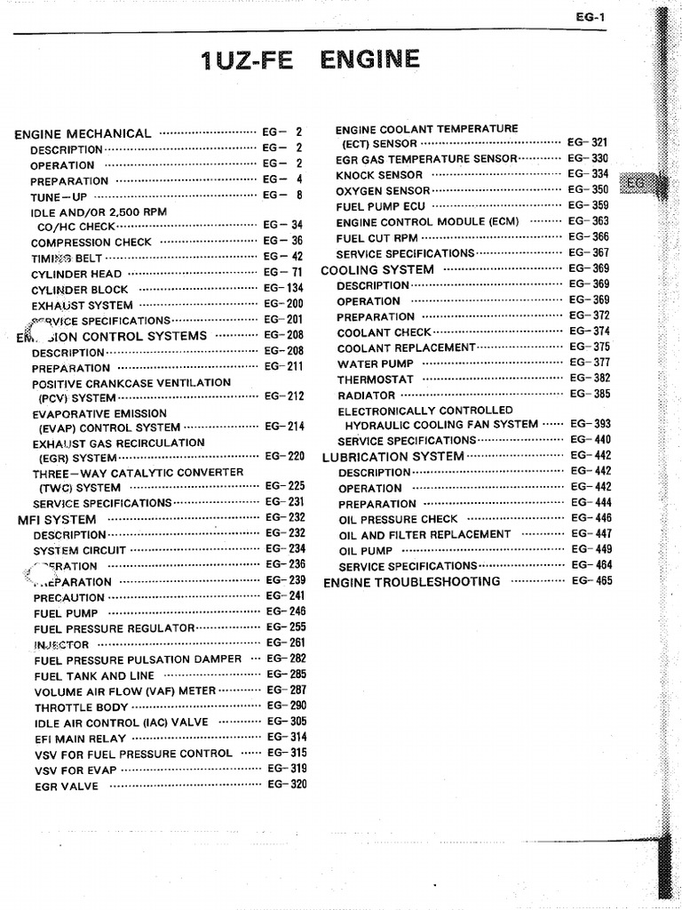1uz ENGINE | PDF