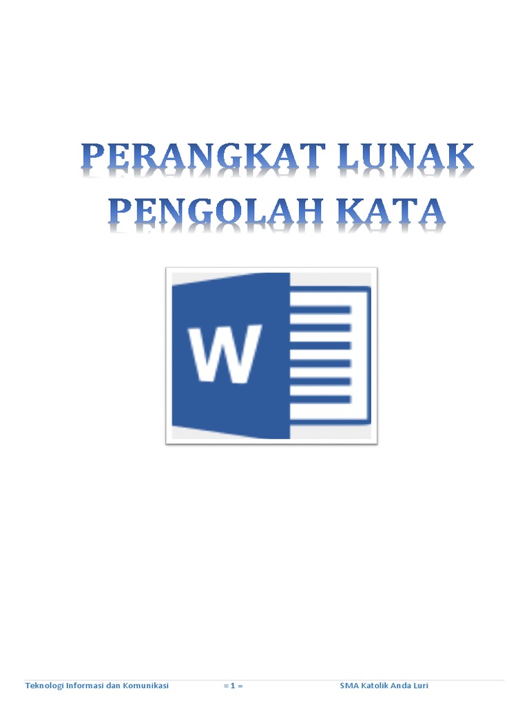 Perangkat Lunak Pengolah Kata | PDF | Komputer