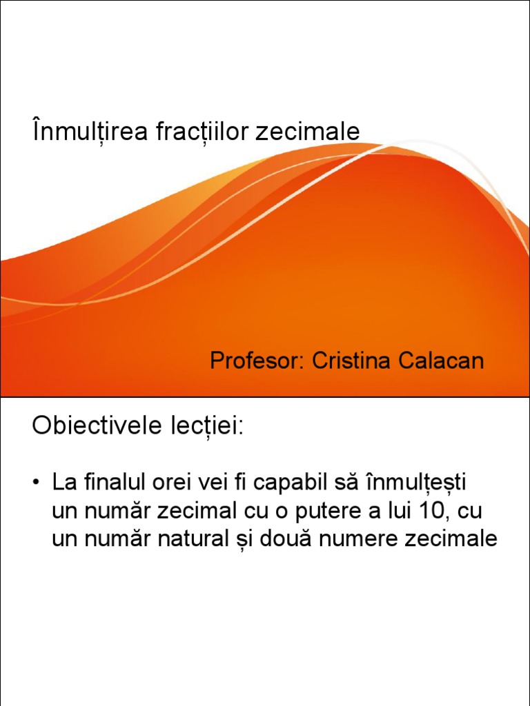 Fractii Zecimale | PDF
