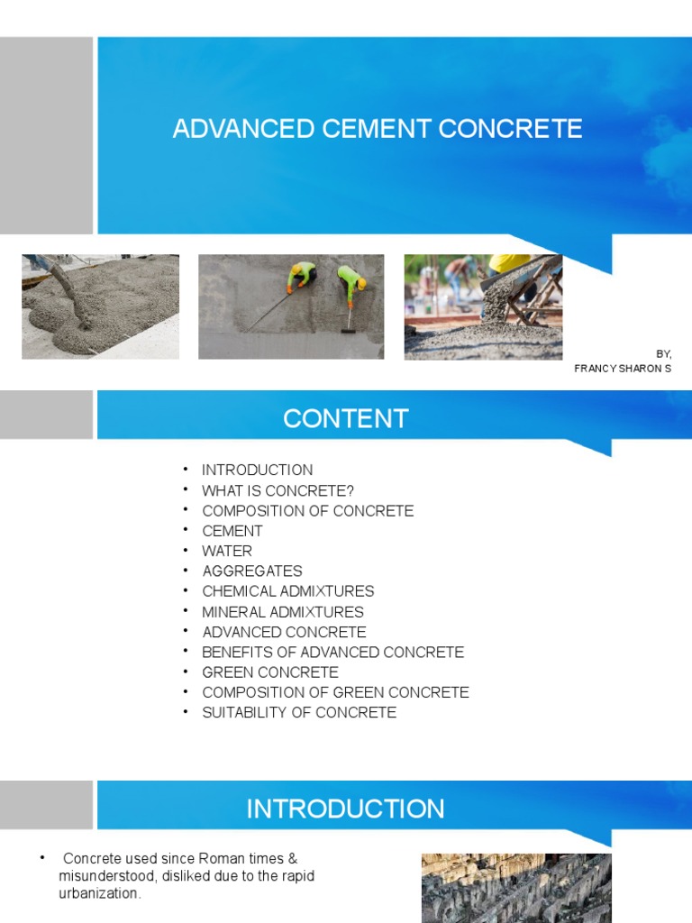 Advanced Concrete Technologies for a Greener Future | PDF | Concrete | Cement