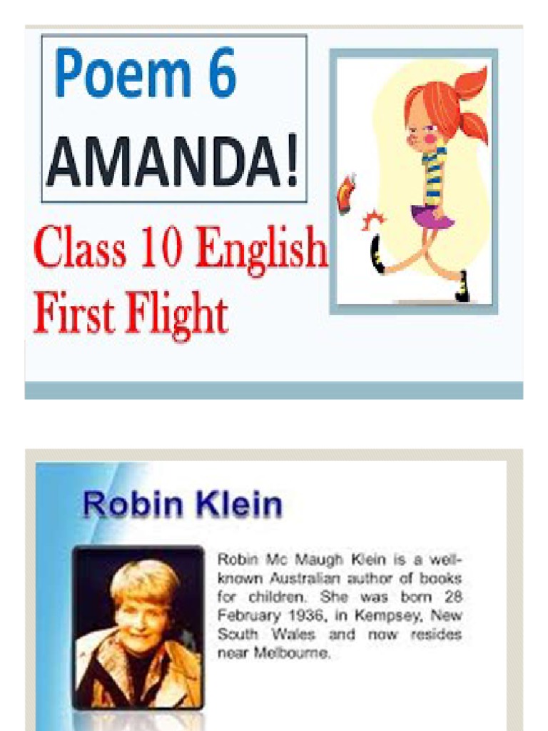 Amanda | Download Free PDF | Rhyme