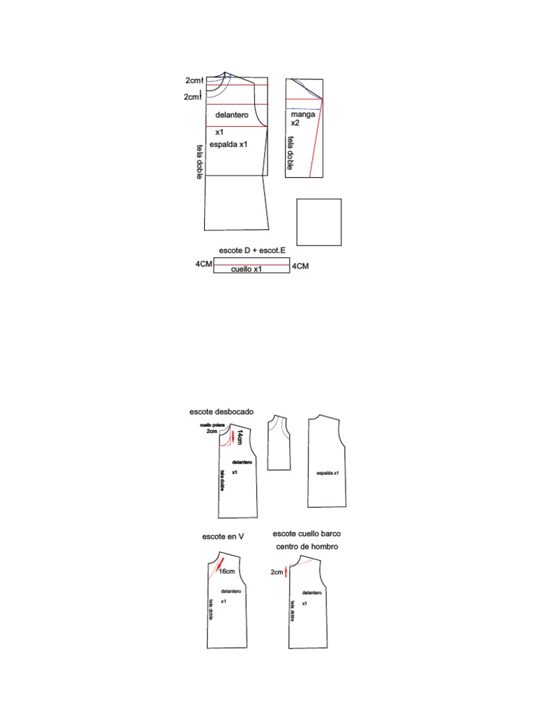 Clase de Molderia Basica Transformaciones | PDF | Ropa | Softlines ...