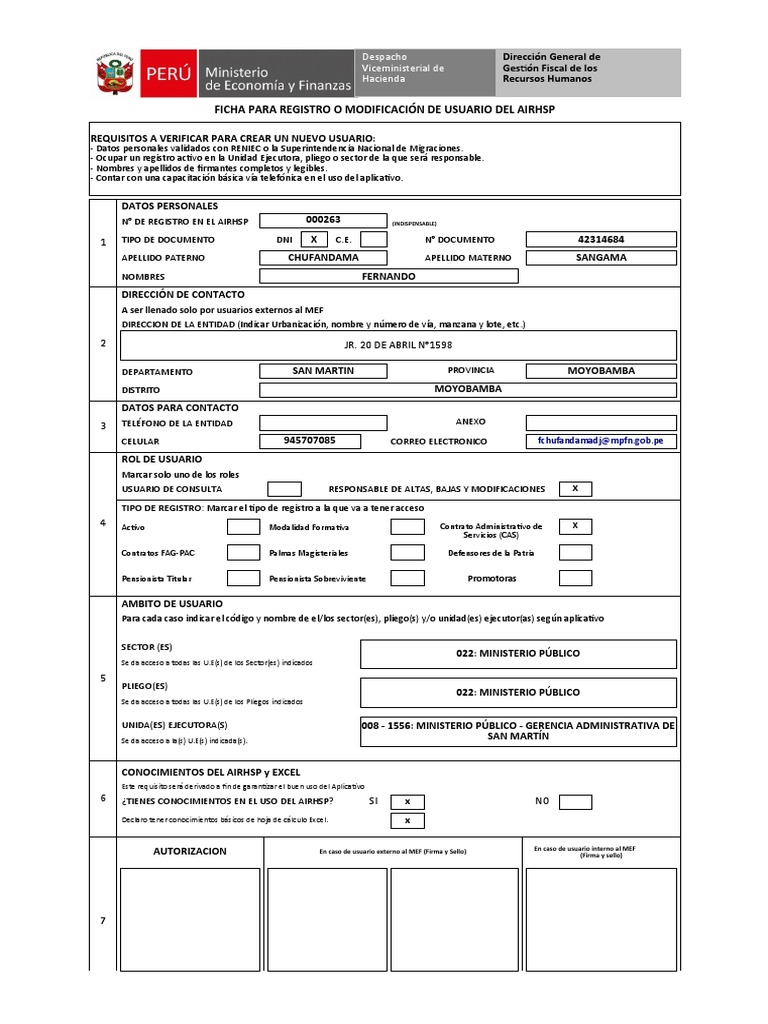 Ficha #02 - Usuario Aplicativo Airhsp | PDF | Informática