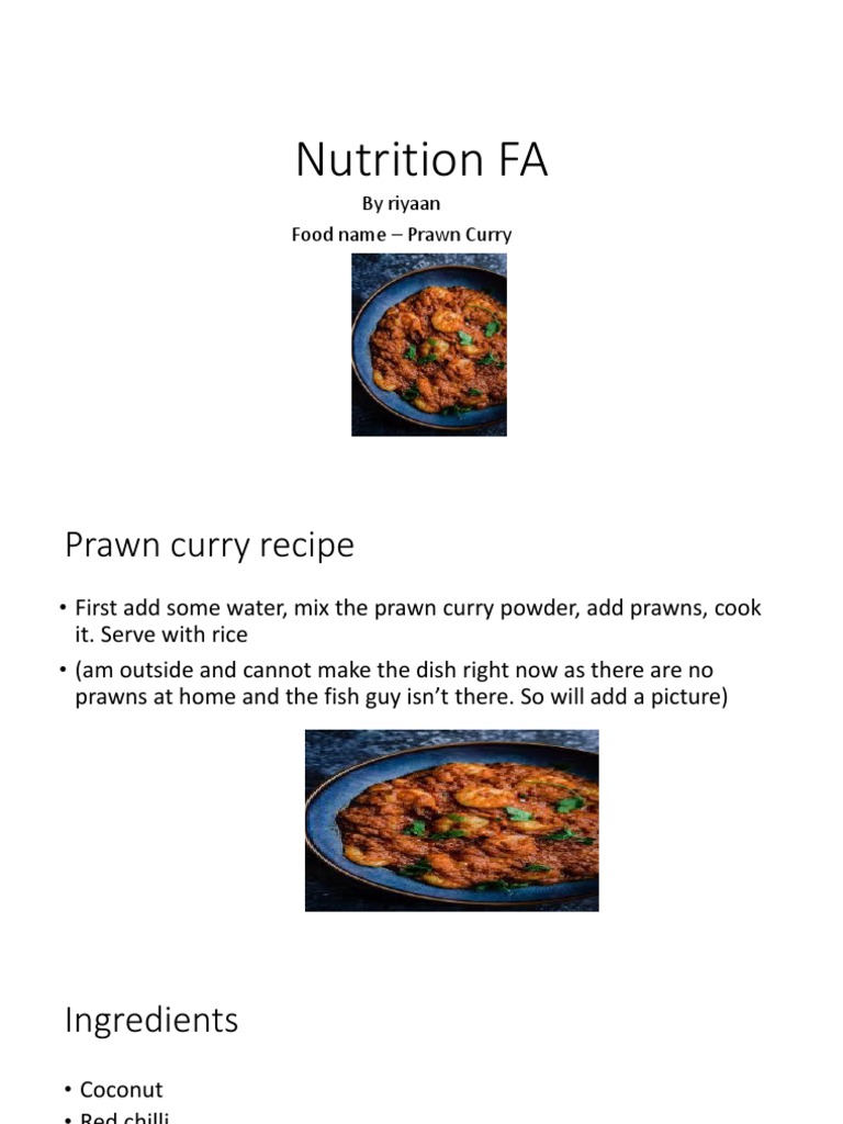 Nutrition FA | PDF