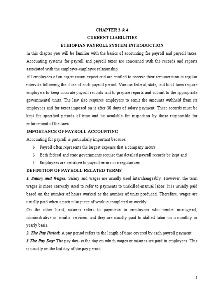 Fundamentals Of Acc Ii Ch 3 4 Pdf Payroll Tax Payroll