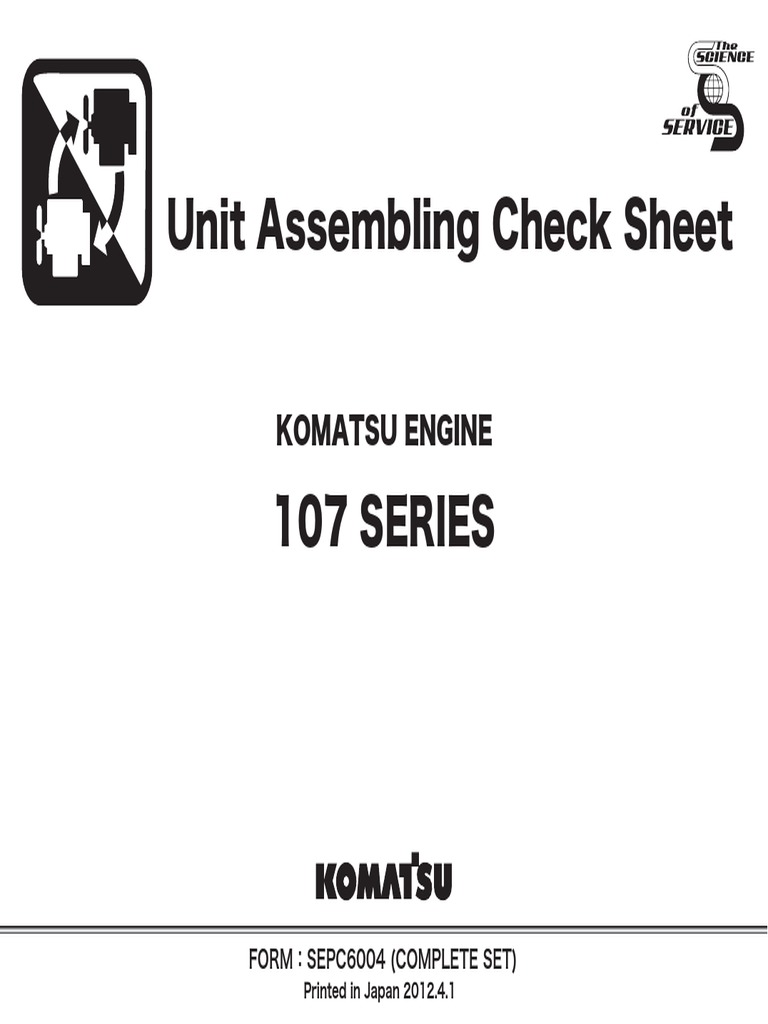 1.【SEPC6004】107 Engine Unit Assembling Check Sheet | PDF | Internal ...