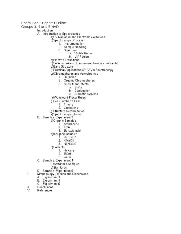 Report Outline | PDF