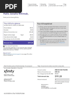 Xfinity Bill PDF | PDF | Fee | Video