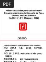 Diseño de Mezclas de Concreto Por El Metodo Aci 211 | PDF | Hormigón ...