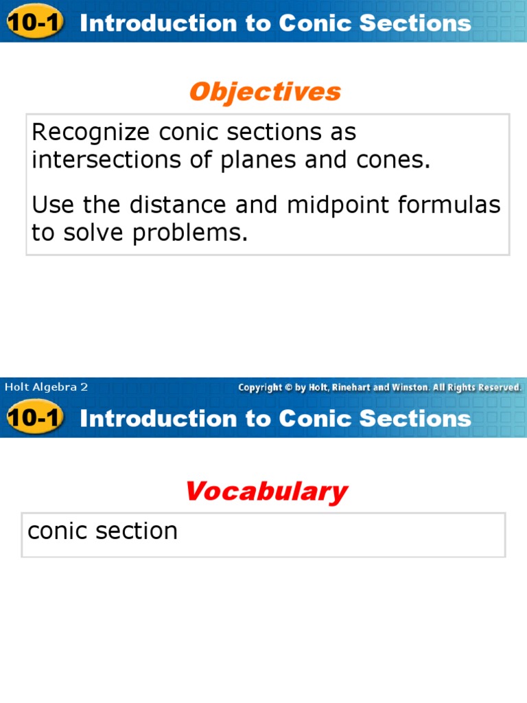 Introduction to Conic Sections | PDF | Ellipse | Circle