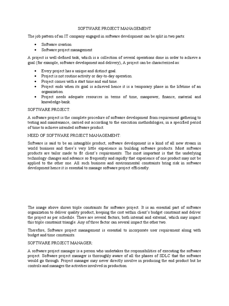 Software Project Management | Download Free PDF | Project Management | Evaluation