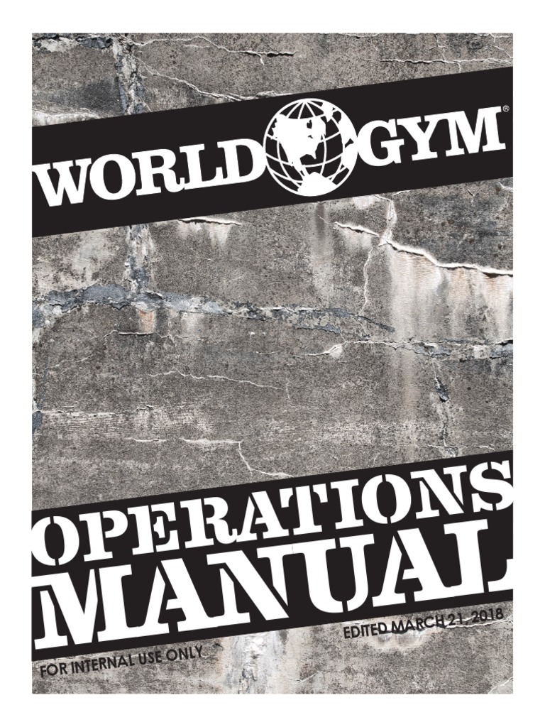 operations manual GYM | PDF | Personal Trainer | Dangerous Goods