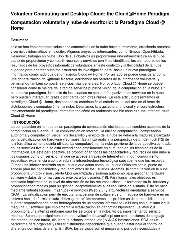 Volunteer Computing and Desktop Cloud | PDF