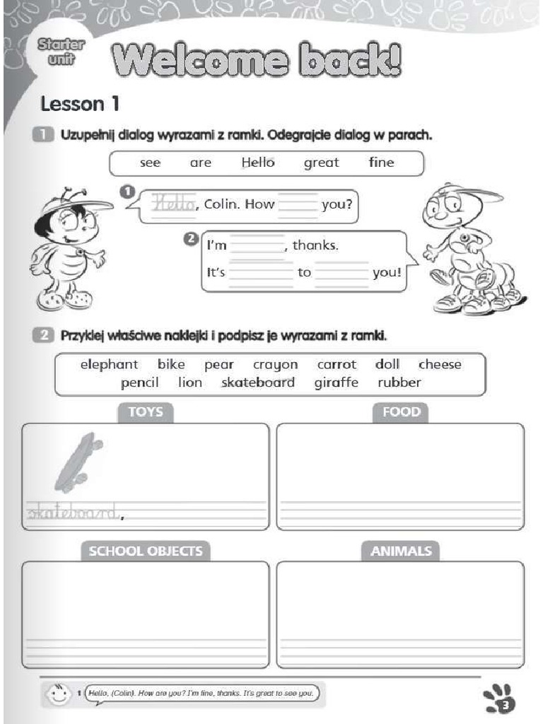 Bugs Team 2 Workbook Starter Unit | PDF Bugs Team 2 Workbook Starter Unit | PDF