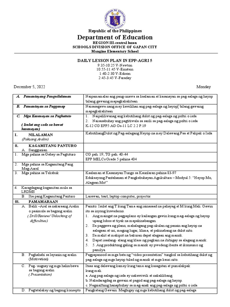 DLP EPP5 Q2 Week5 MELC Based | PDF