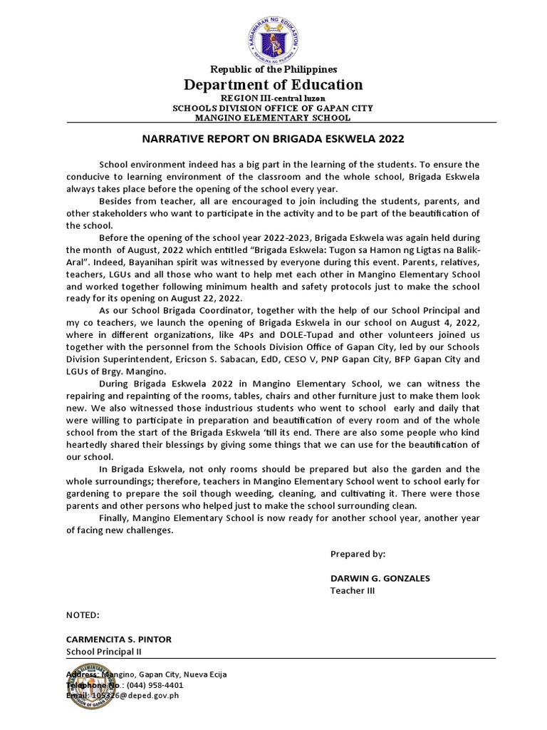 Narrative | PDF | Learning | Behavior Modification