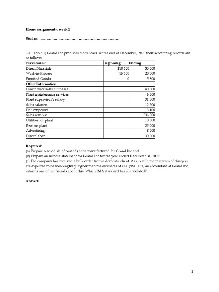 Home Assignments, Week 1, 2023 | PDF | Government Finances | Economies