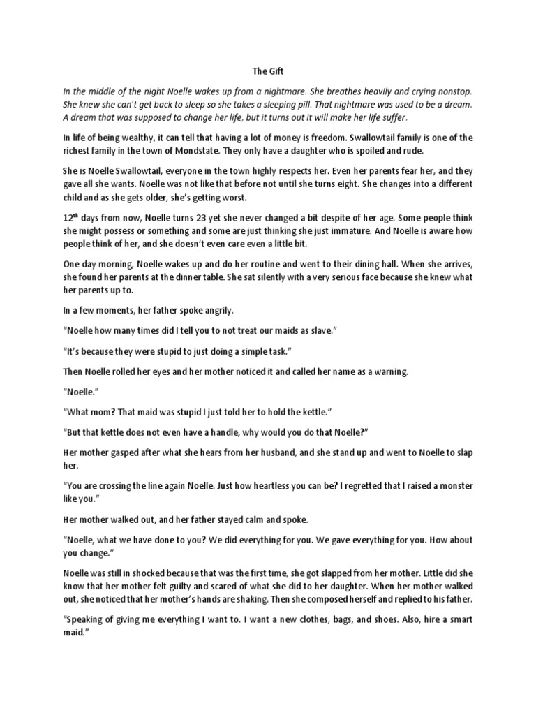Noelle's Struggle for Freedom | PDF | Art | Mystery, Thriller & Crime ...