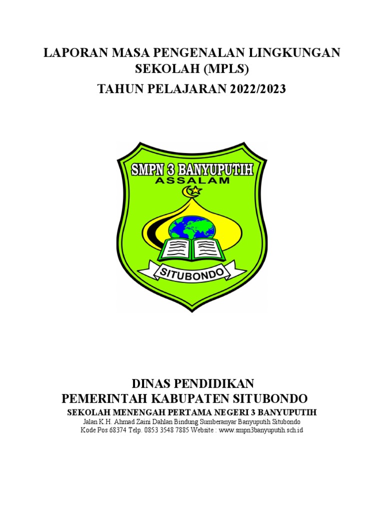 Laporan Masa Pengenalan Lingkungan Sekolah | PDF Laporan Masa Pengenalan Lingkungan Sekolah | PDF